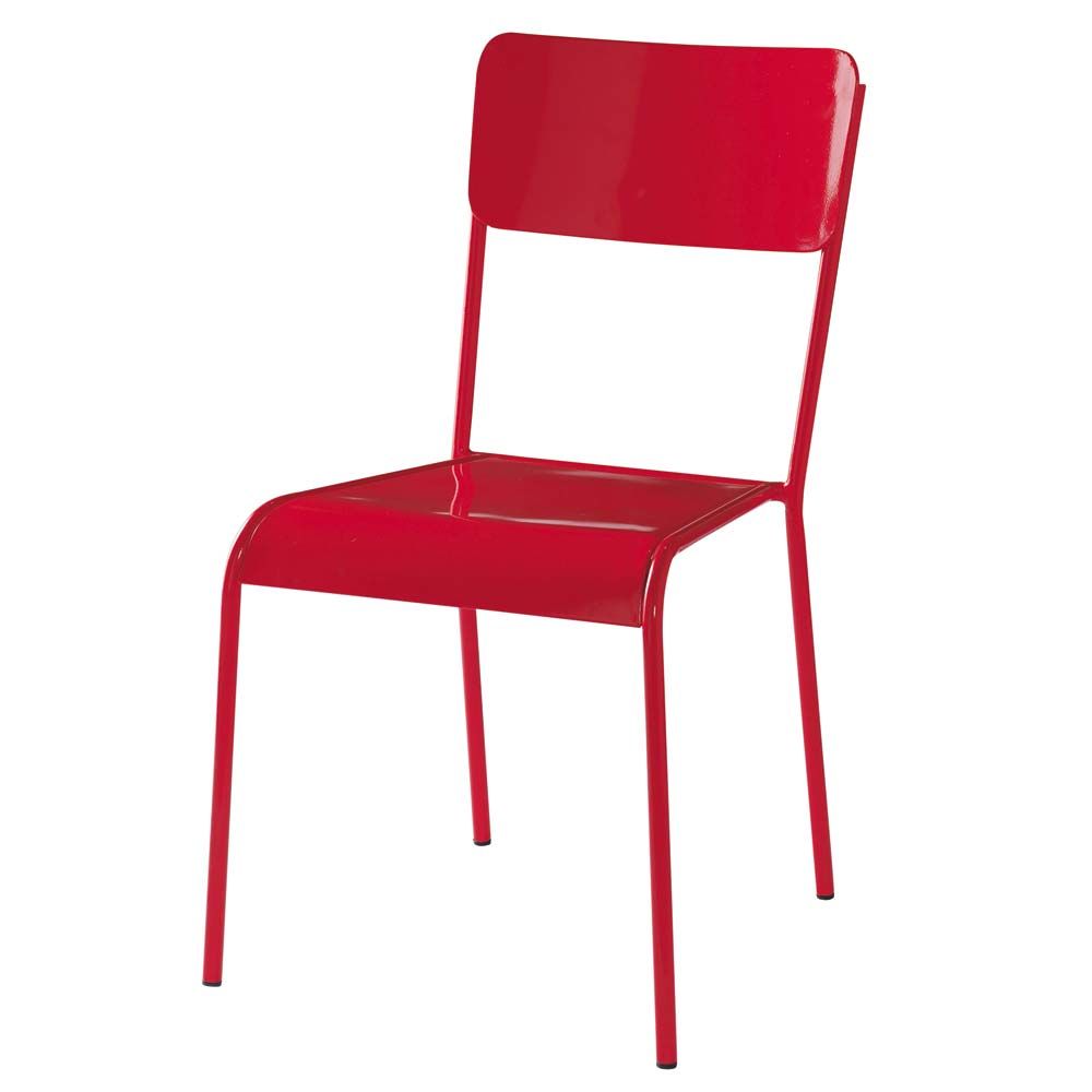Chaise rouge Edison | Maisons du Monde