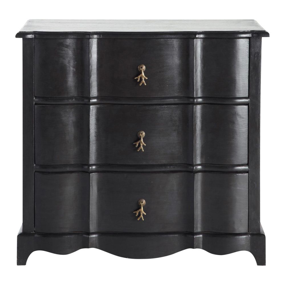 commode noire maison du monde