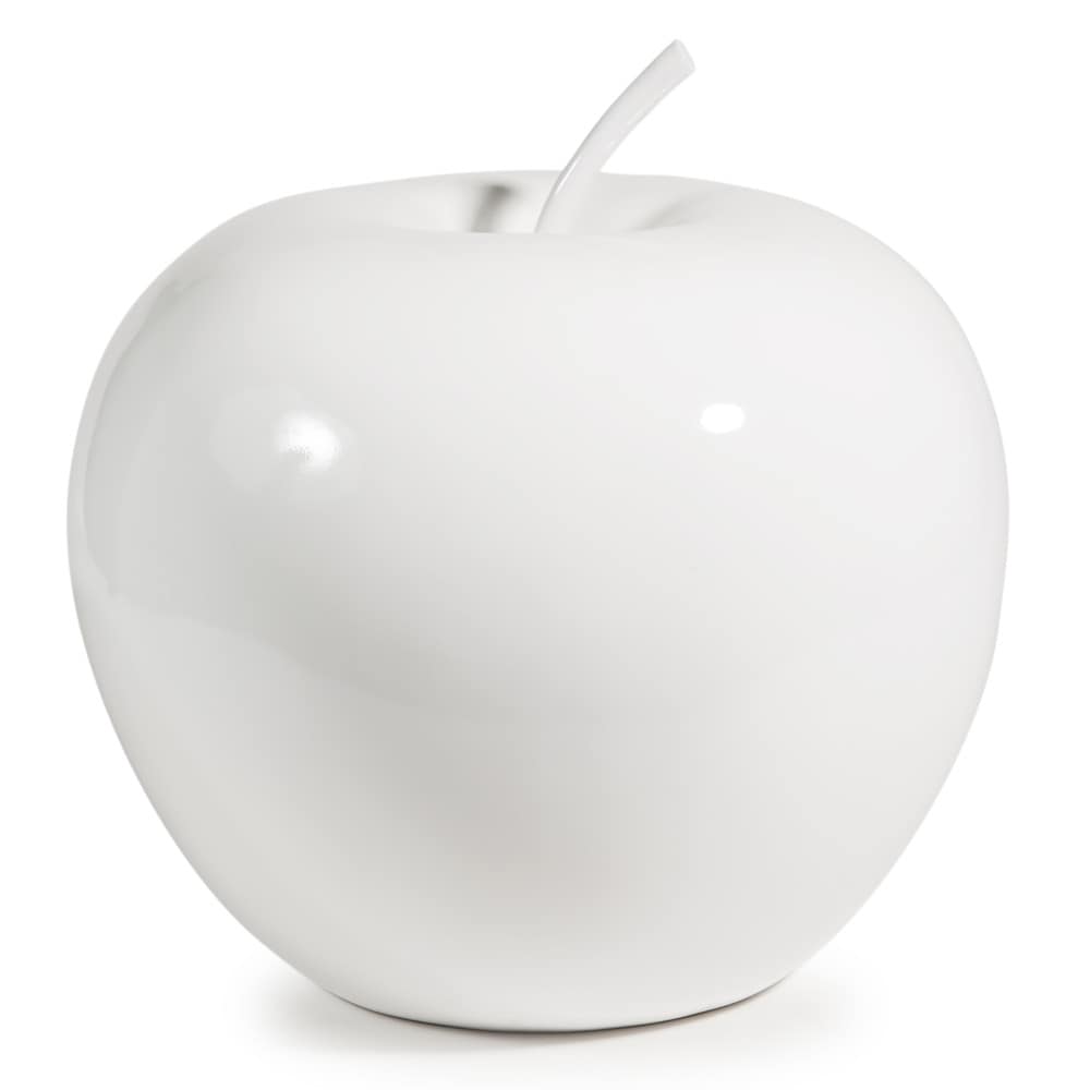 APPLE resin decoration in white H 35cm | Maisons du Monde