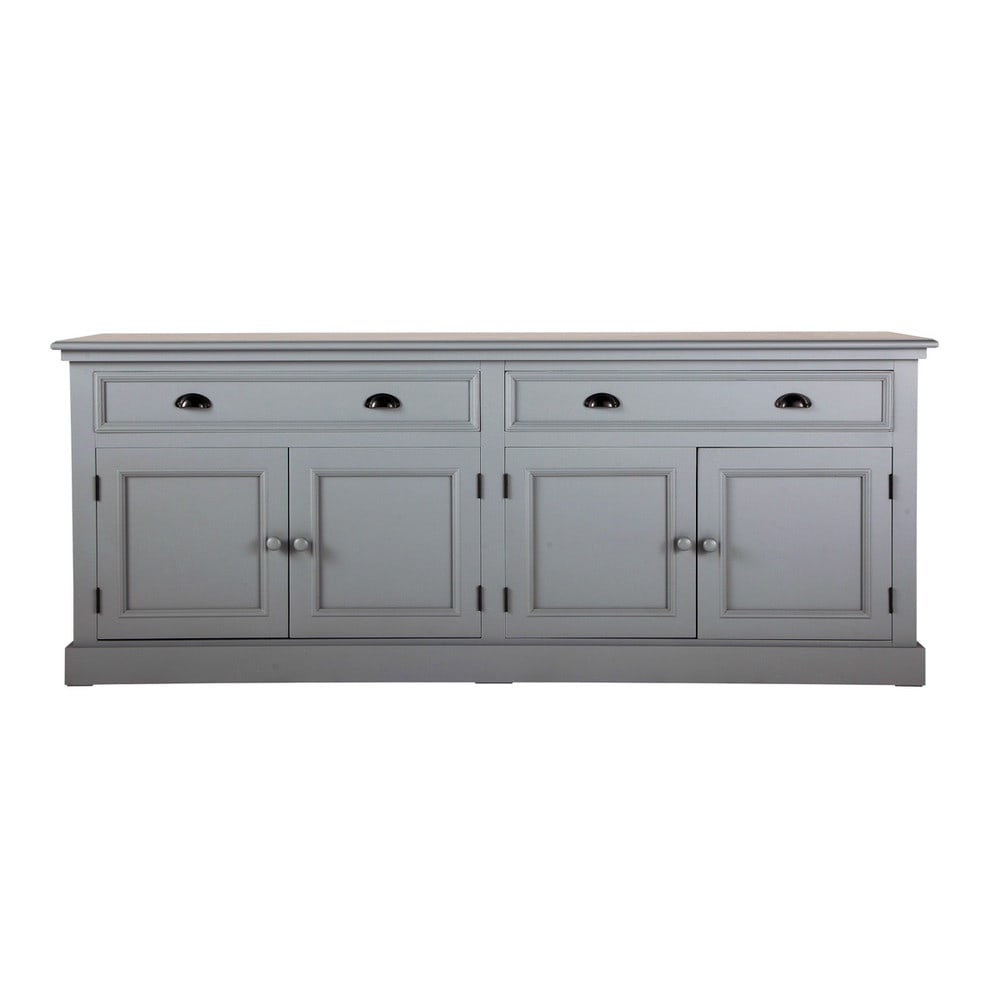Buffet en bois gris L 200 cm Newport | Maisons du Monde