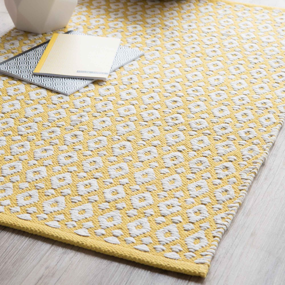 leiria-cotton-rug-yellow-60-x-90-cm-maisons-du-monde