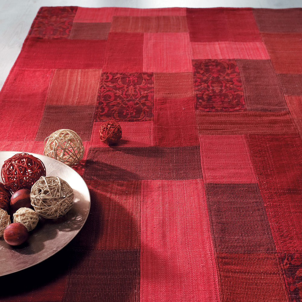 Tapijt Patchwork rood | Maisons du Monde
