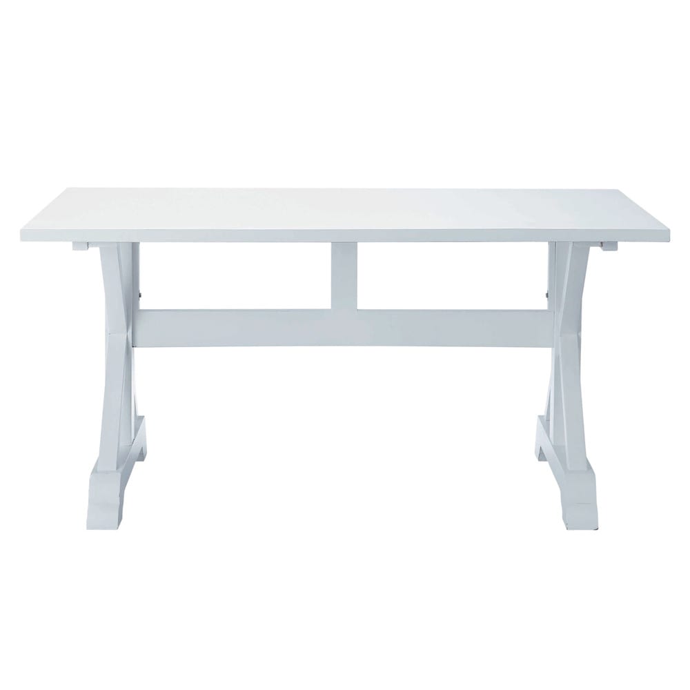 Wooden dining table in white W 160cm Atlantique | Maisons du Monde
